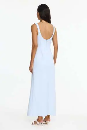 Acler Realbart Maxi Dress With Asymmetrical Ruffle Detail - Bluestar