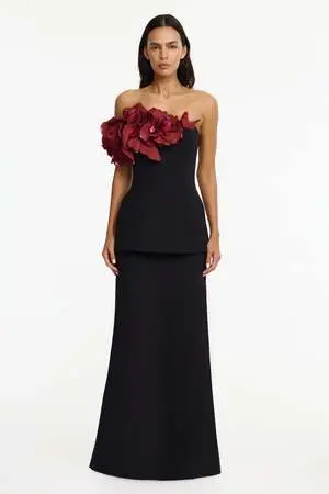 Acler The Garlands Maxi Skirt - Black