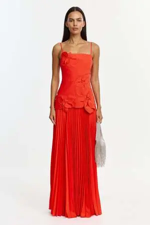 Acler Avision Maxi Dress - Chilli