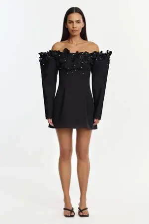 Acler Bunowen Mini Dress - Black
