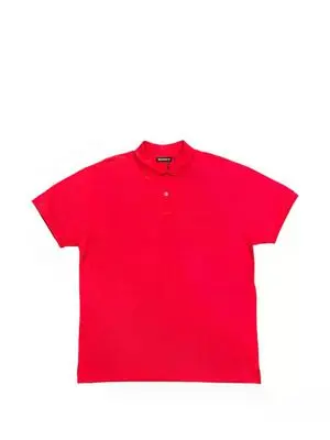 Balenciaga Logo-embroidered Polo Shirt - Red