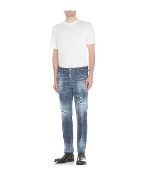 Dsquared2 Cool Guy Distressed Skinny-cut Jeans - Blue