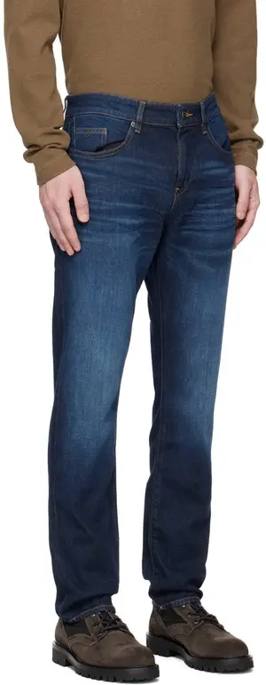 Hugo Boss Washed Straight-leg Jeans