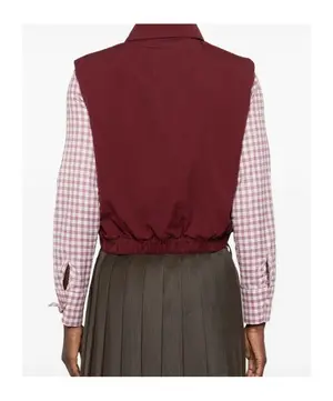 Miu Miu Logo-embroidered Zipped Gilet