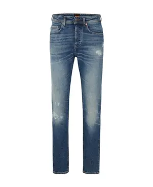 Hugo Boss Logo Jeans - Blue