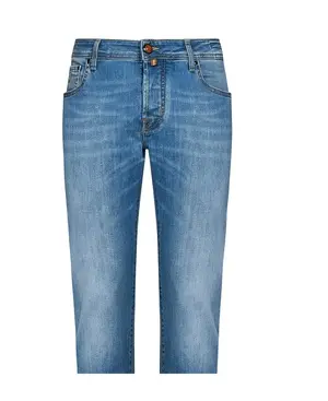 Jacob Cohen Slim-fit Jeans With Logo Patch