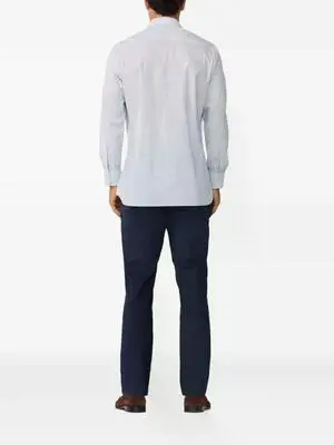 HACKETT LONDON Pimlico-collar Graph-check Shirt - White