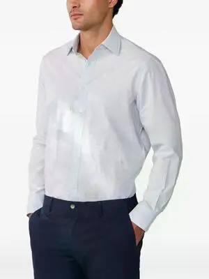 HACKETT LONDON Pimlico-collar Graph-check Shirt