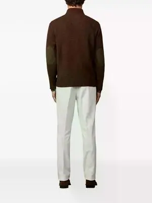 HACKETT LONDON Merino Wool Quarter-zip Sweater