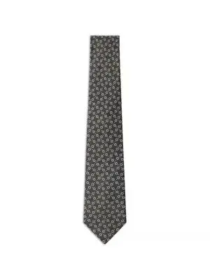 HACKETT LONDON Natte Circle Dot Tie - Green