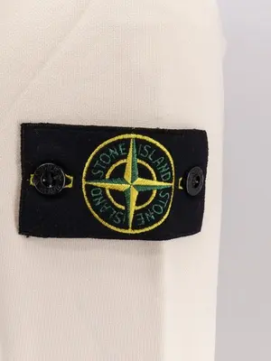 Stone Island Patch Detail Hooded Sweatshirt