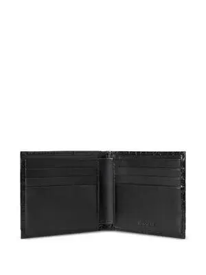 HACKETT LONDON Croc-stamped Billfold Wallet