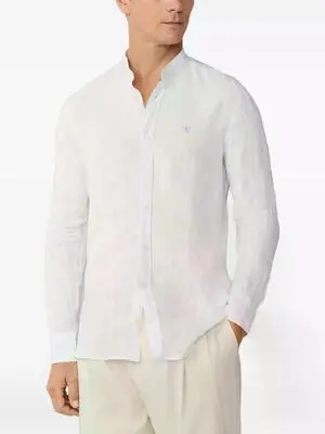 HACKETT LONDON Porter Band-collar Shirt - White