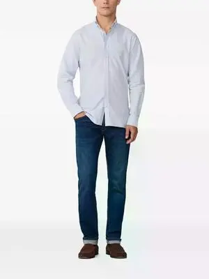 HACKETT LONDON Ticking-stripe Button-down Shirt
