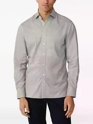 HACKETT LONDON Puppytooth-pattern Shirt - Green