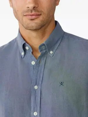 HACKETT LONDON Brompton Button-down Linen Shirt