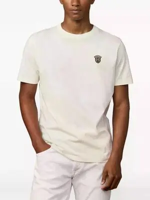 HACKETT LONDON Crew-neck Badge T-shirt - Neutrals
