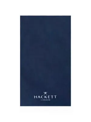 HACKETT LONDON Logo-print Beach Towel - Blue