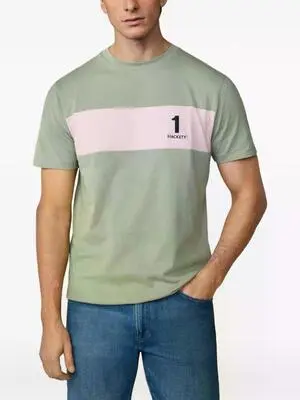 HACKETT LONDON Colour-blocked Panel T-shirt
