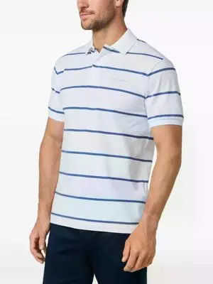HACKETT LONDON Striped Pique Polo Shirt
