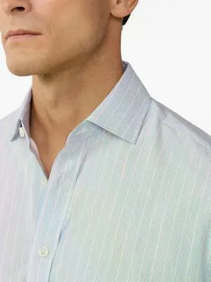 HACKETT LONDON Striped Kent-collar Shirt