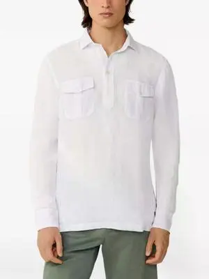 HACKETT LONDON Linen Half-placket Shirt