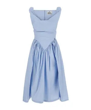 VIVIENNE WESTWOOD Sunday Sleeveless Midi Dress - Blue