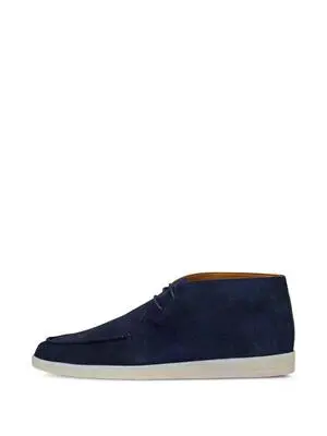HACKETT LONDON Martins Suede Boat Shoes - Blue