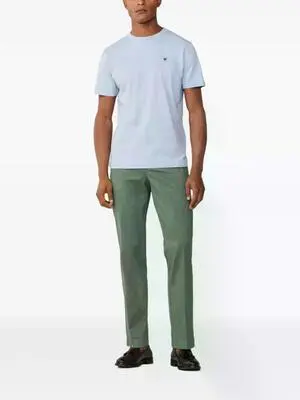 HACKETT LONDON Logo-embroidered T-shirt - Blue