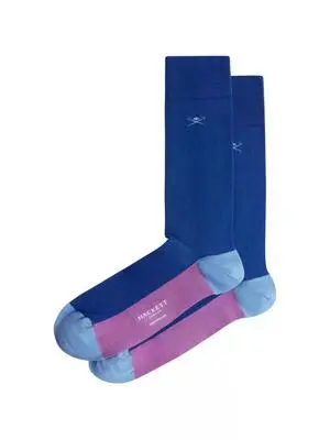 HACKETT LONDON Colour-blocked Socks - Blue