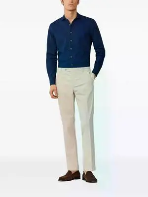 HACKETT LONDON Kensington Slim-fit Trousers - Neutrals