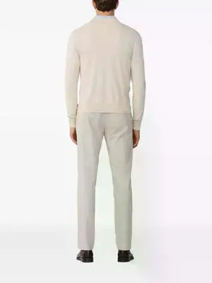 HACKETT LONDON Embroidered-logo Crew-neck Sweater