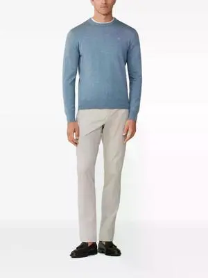HACKETT LONDON Embroidered Crew-neck Sweater
