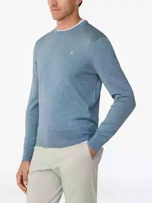 HACKETT LONDON Embroidered Crew-neck Sweater