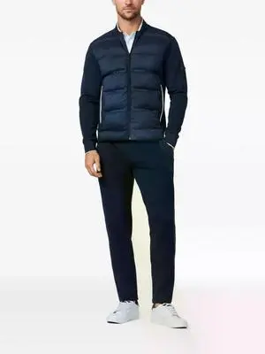 HACKETT LONDON Quilted Hybrid Bomber Jacket