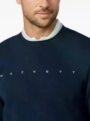 HACKETT LONDON Logo-print Crew-neck Sweater