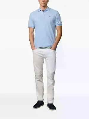 HACKETT LONDON Heritage H-logo Stripe-trim Polo Shirt