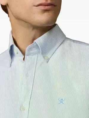 HACKETT LONDON Ticking-stripe Cotton Shirt