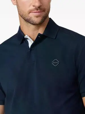 HACKETT LONDON Striped-placket Polo Shirt