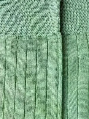 HACKETT LONDON Ribbed-knit Contrast-heel Socks