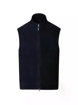 HACKETT LONDON Suede Waistcoat - Blue