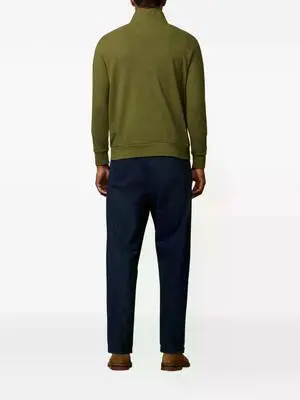 HACKETT LONDON Pique-knit Quarter-zip Sweater