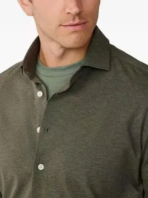 HACKETT LONDON Kent-collar Pique-jersey Shirt