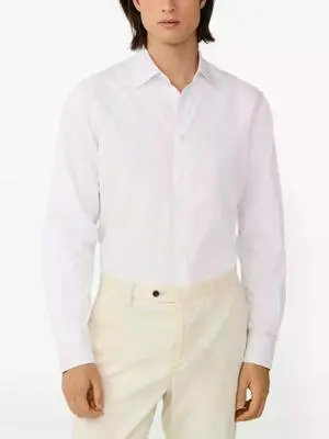 HACKETT LONDON End-on-end Cutaway-collar Shirt - White