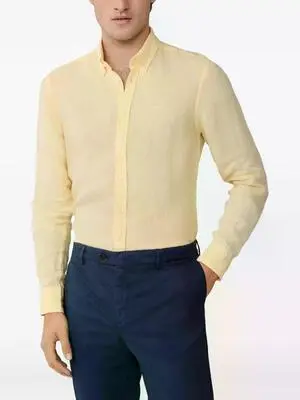 HACKETT LONDON Brompton Button-down Linen Shirt