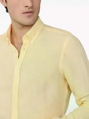 HACKETT LONDON Brompton Button-down Linen Shirt
