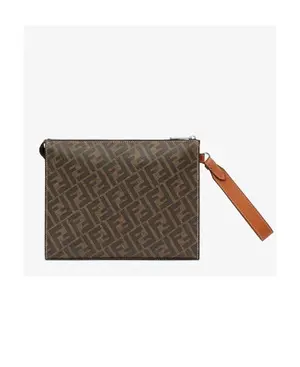 Fendi Ff Panelled Zipped Pouch
