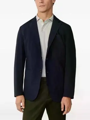 HACKETT LONDON Single-breasted Lightweight Blazer - Blue