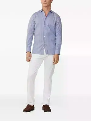 HACKETT LONDON Bengal-stripe Tailored-fit Shirt - Blue