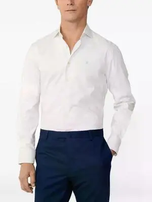 HACKETT LONDON Long-sleeve Buttoned Shirt - White